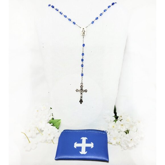 Jewelry | Sapphire Blue Catholic Everyday Holy Unisex Rosaries Rosary Prayer Beads | Poshmark